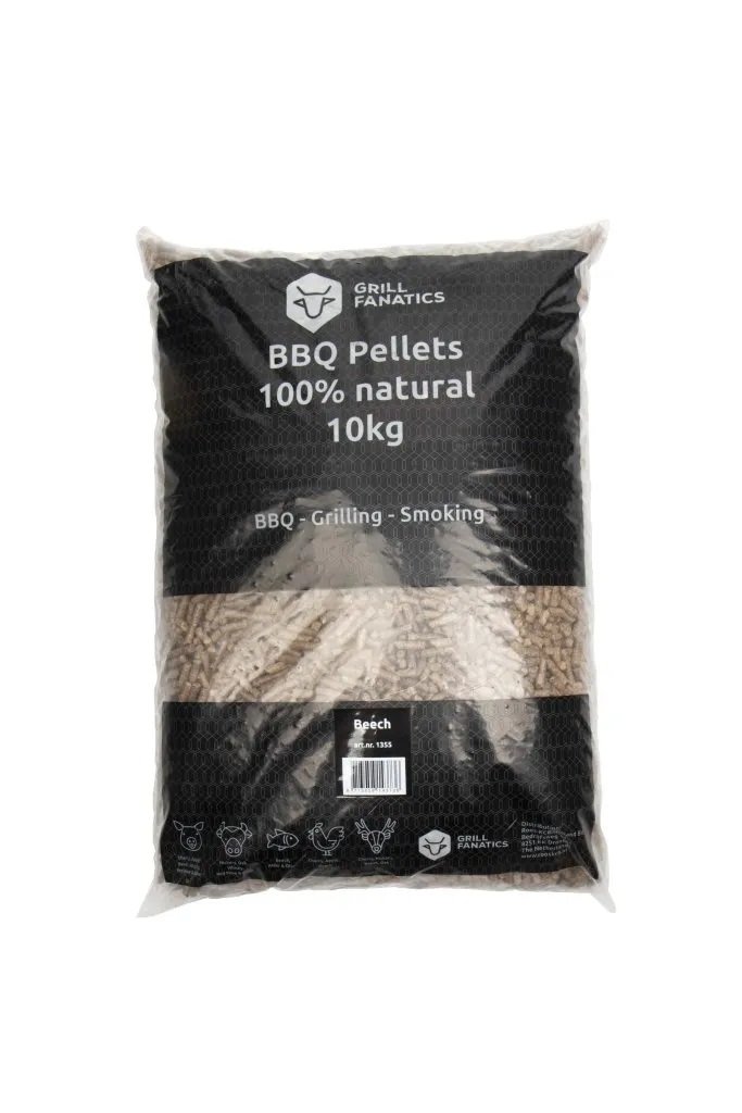 Grill Fanatics BBQ Pellets 10kg – 100% Naturlig Bøg - Træpiller til ...